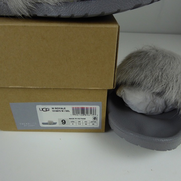 UGG | Shoes | Ugg Genuine Fur Slide Sandals Royale Treadlite Nib | Poshmark